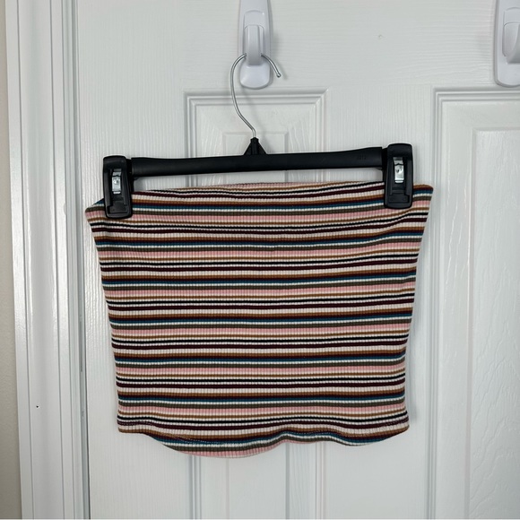 Garage | Tops | Garage Womens Striped Ribbed Tube Top | Poshmark